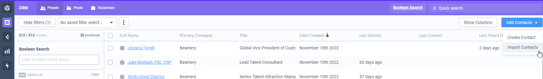 How to Import a CSV of Candidates into Beamery – Beamery