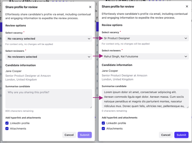 How to Share a Candidate Profile for Review – Beamery